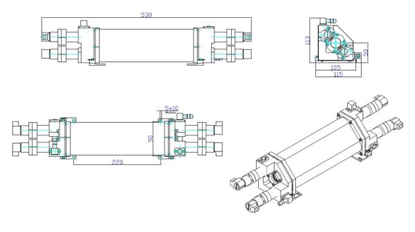 Water Cooled FL pumped Laser Gain Modules - GEOLA